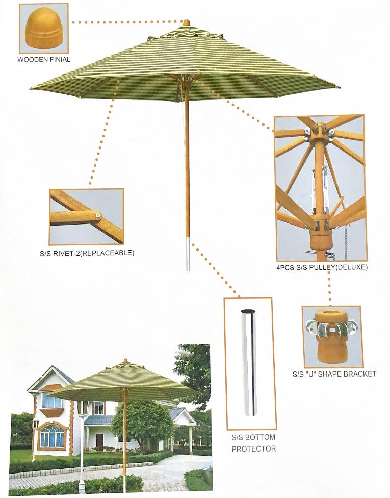 Parasol Ø3,00 Standard - Casa Nuñez Jardín